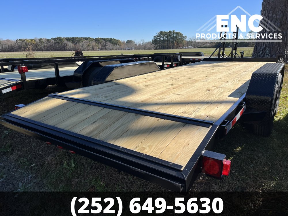 2024 7x20 Nolan Manufacturing Flatbed Car Hauler Trailer