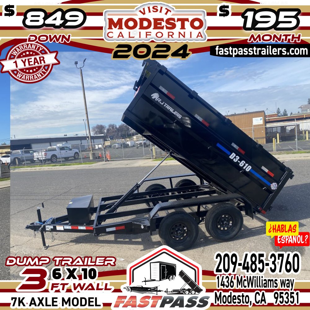 6x10 R & J Trailers Inc Dump