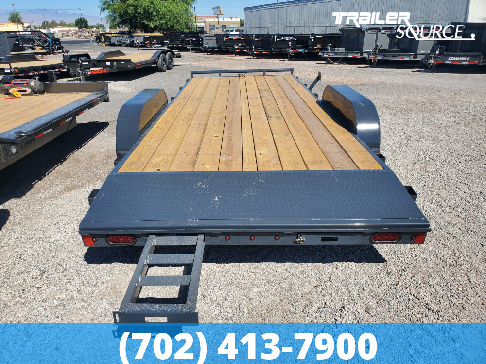 2024 Lamar 7x20 7K Car Hauler Trailer Dovetail