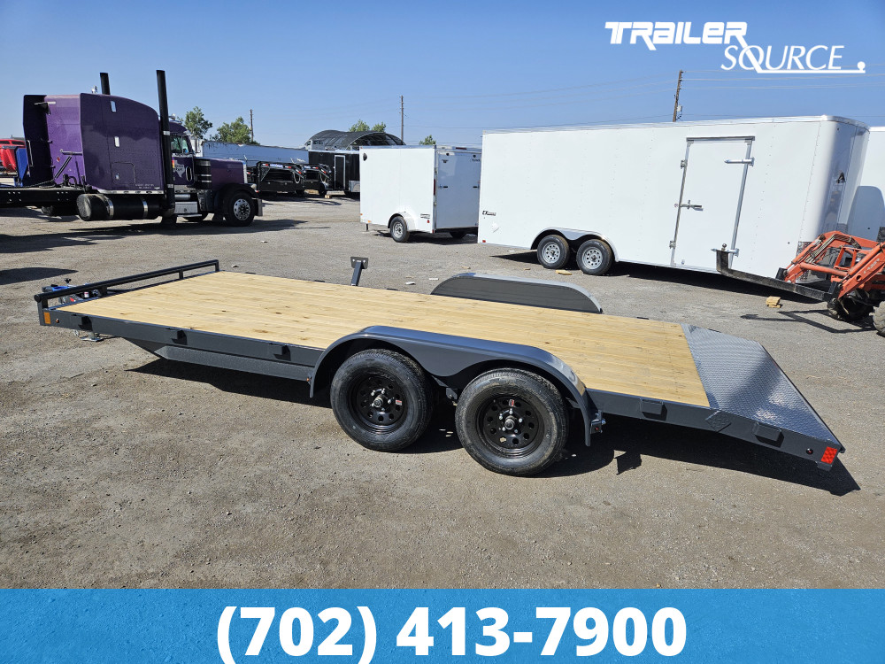 2024 Lamar 7x20 7K Car Hauler Trailer Dovetail